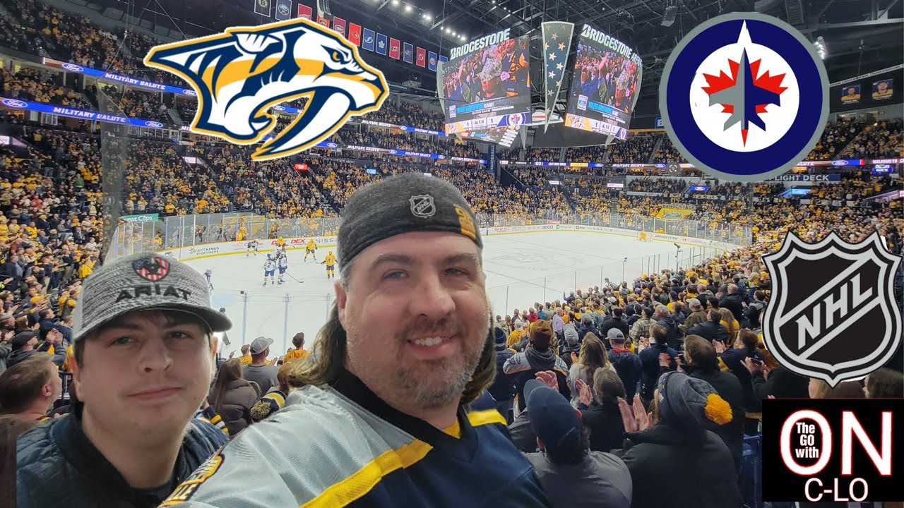 Nashville Predators Hockey Vlog | Winnipeg Jets | Broadway ...