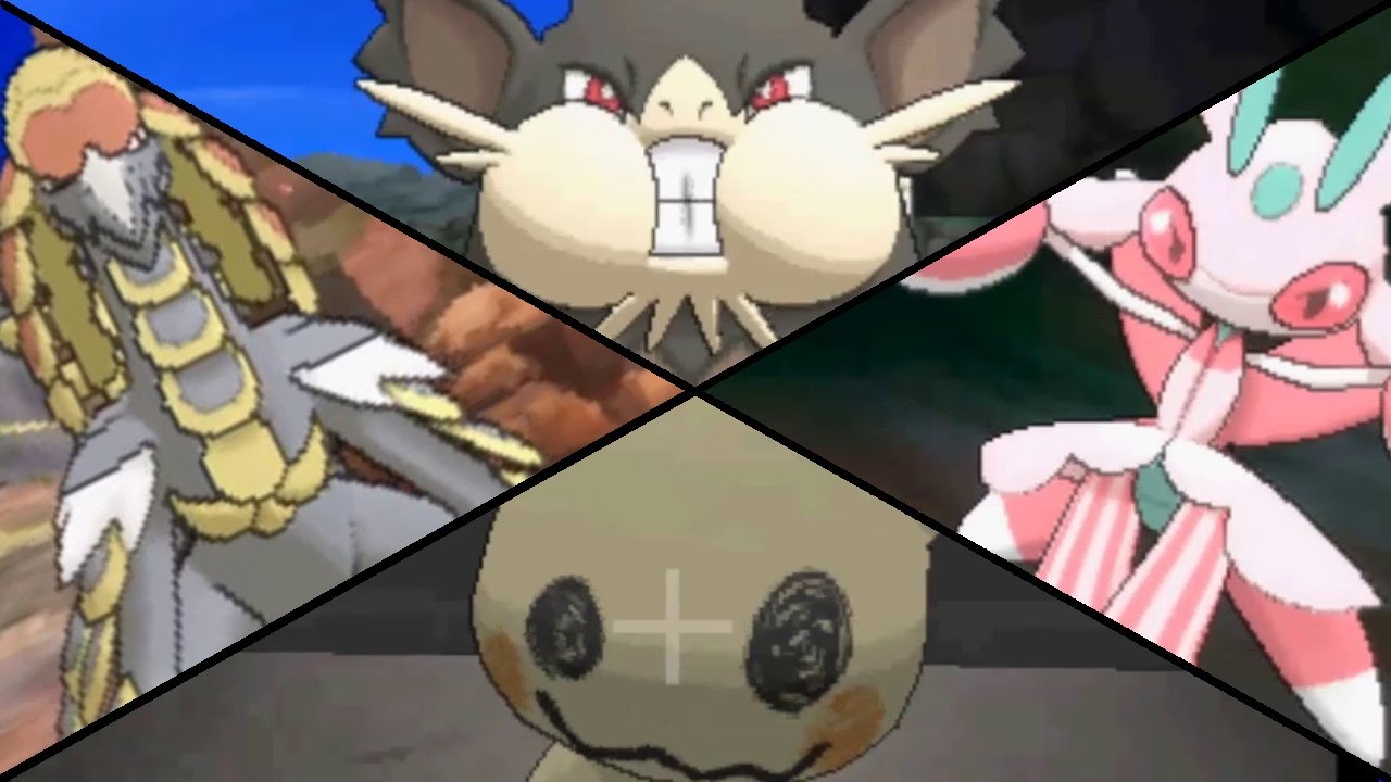 Pokemon Sun & Moon - All Island Challenge Trials & Totem Pokemon - YouTube