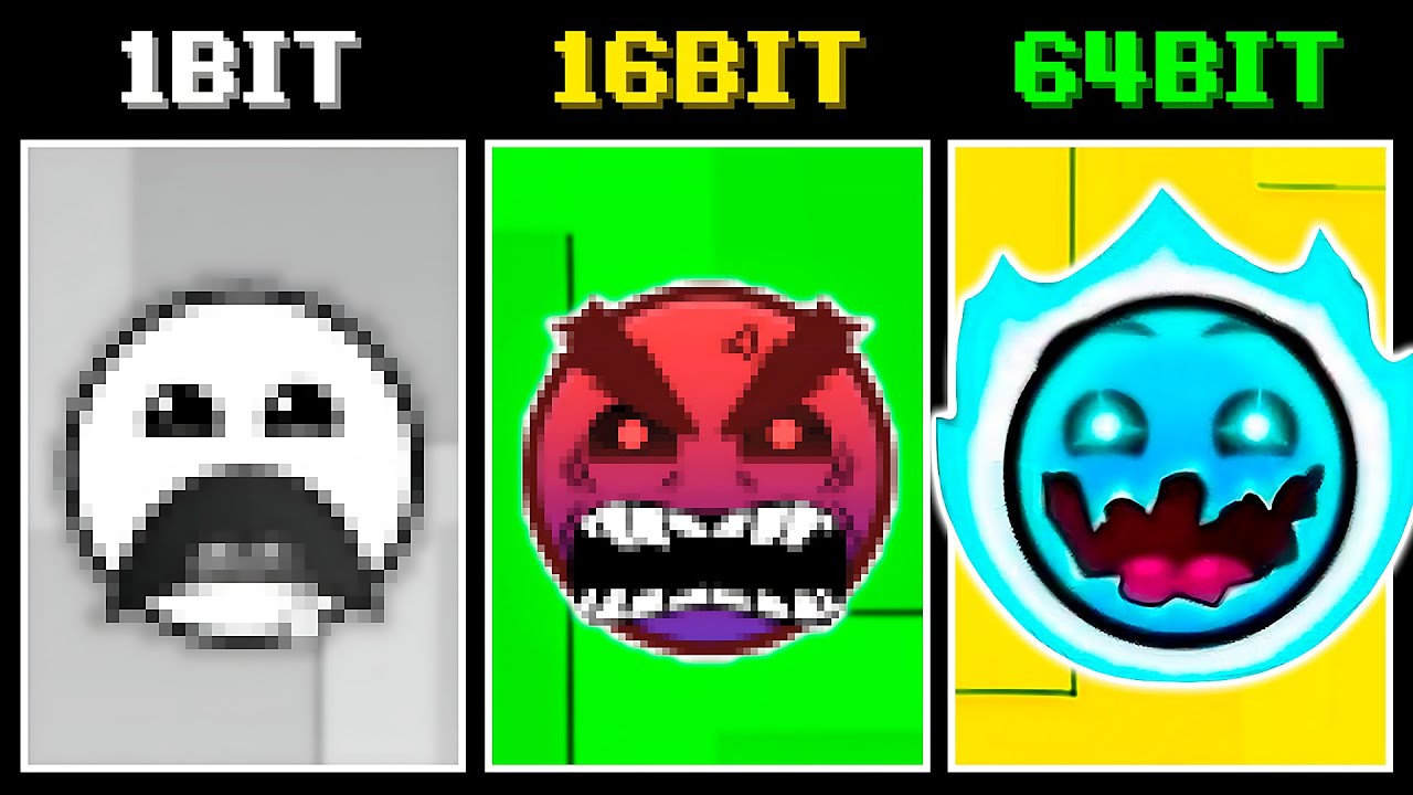 New Custom Geometry Dash Lobotomies V19 but every time with more bits ...