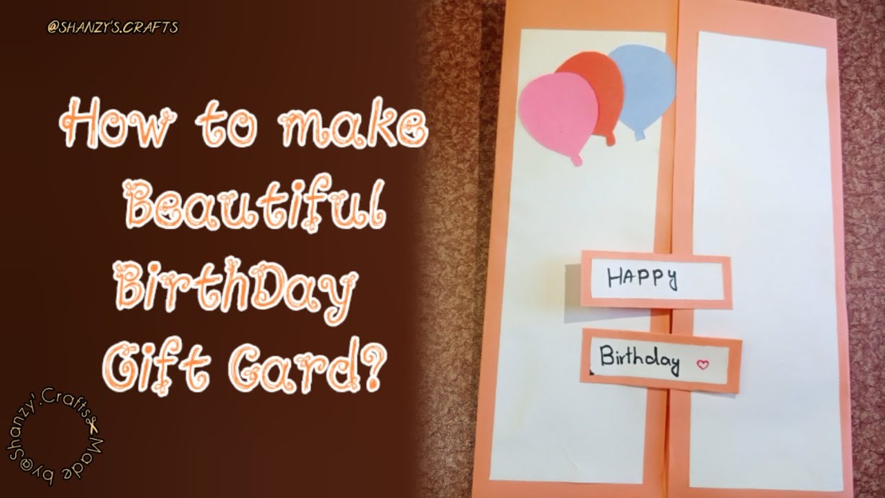 HOW TO Make Birthday Gift Card? ️🎗️ || DIY Cute Birthday Card || DIY ...