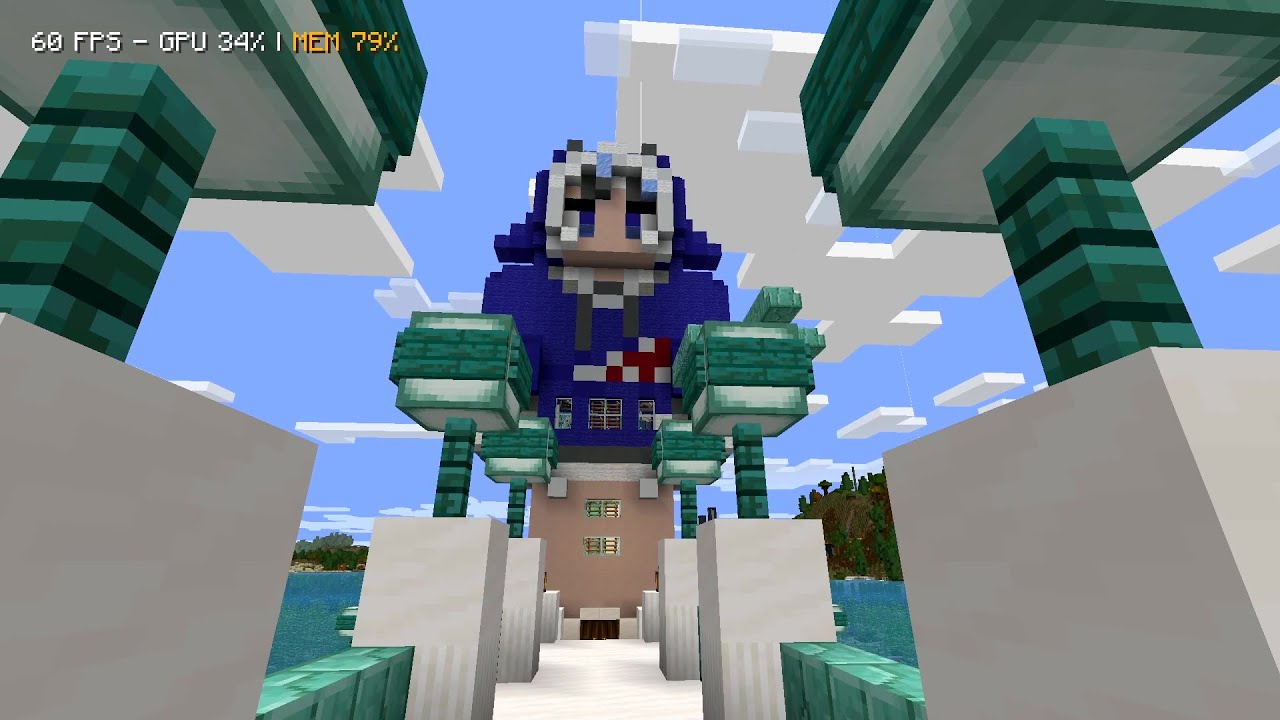 Minecraft Gawr Gura Monument - YouTube