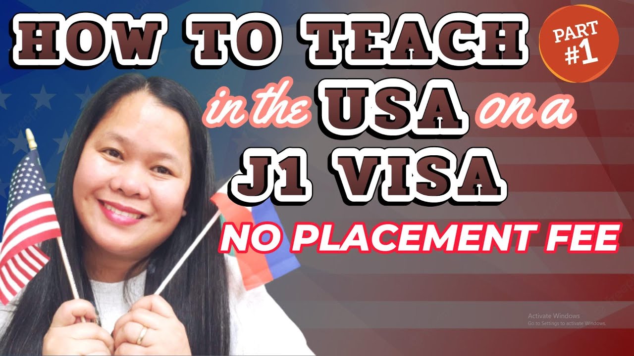 🇺🇸 How to teach in the US on a J1 Visa/ Part 1/ NO PLACEMENT FEE - YouTube