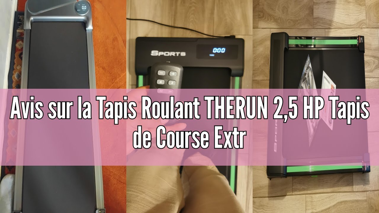 Avis sur la Tapis Roulant THERUN 2,5 HP Tapis de Course Extra Large ...