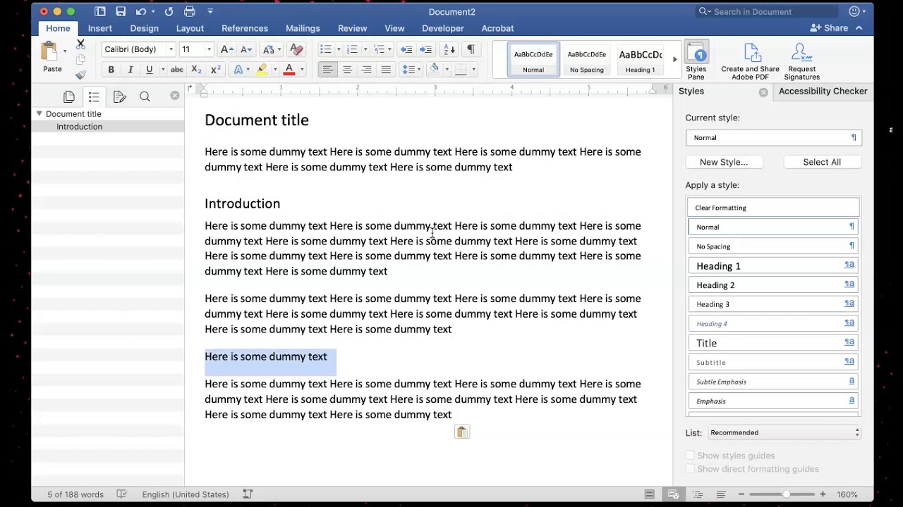 Creating structured documents in Word - YouTube