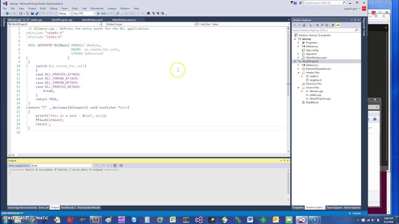 C# Interop with c/c++ in 5 min - YouTube