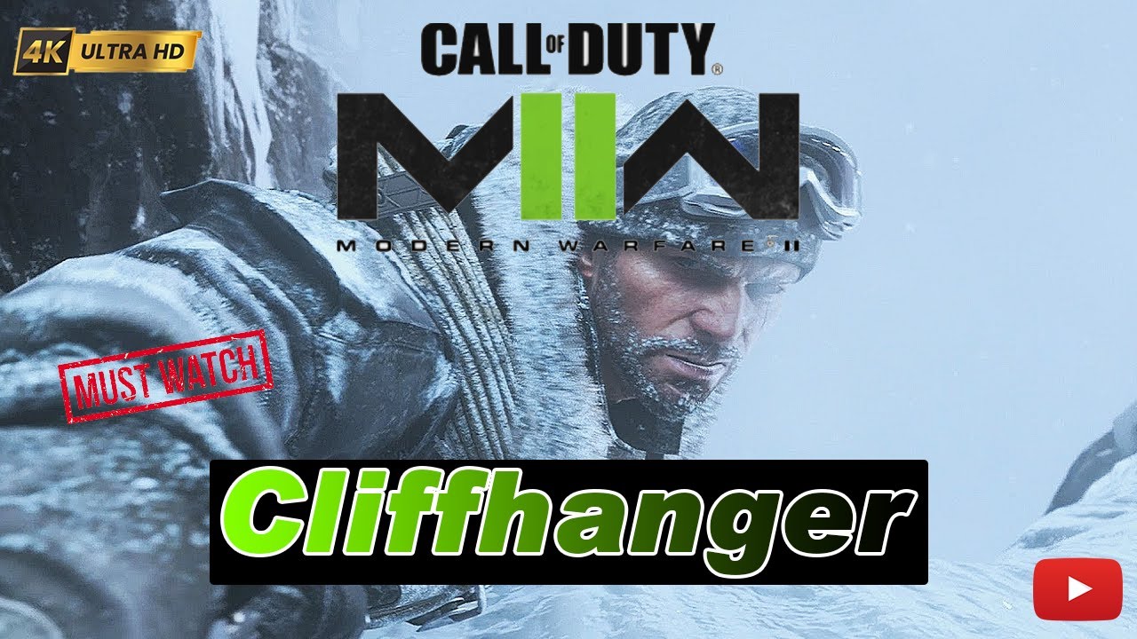 Cliffhanger Mission 3 | Call of Duty MWF ll | HDR 60FPS - YouTube