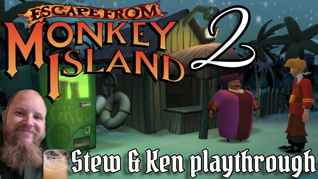 Stew Plays "Escape from Monkey Island" Part 2 #letsplay #monkeyisland 🐒 ...