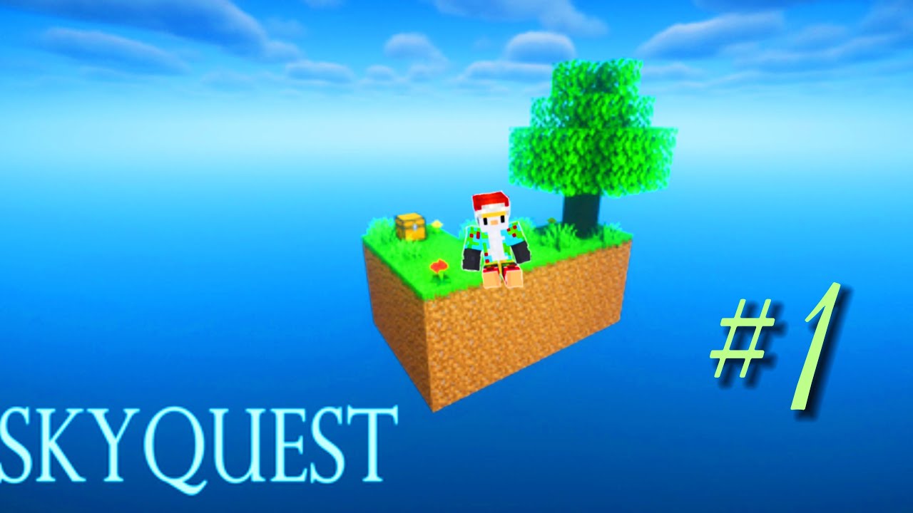 Выживание На Скайблоке С Квестами №1/Survive On Skyblock With Quests №1 ...