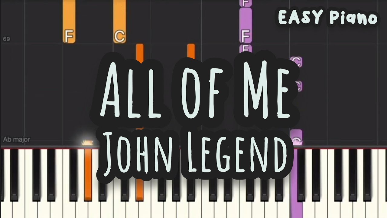 John Legend - All of Me | Love Song | Wedding Music (Easy Piano, Piano ...
