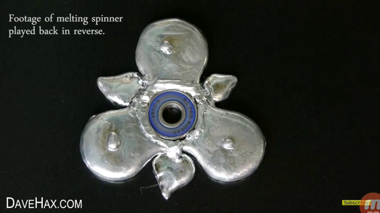 Gallium fidget spinner - YouTube