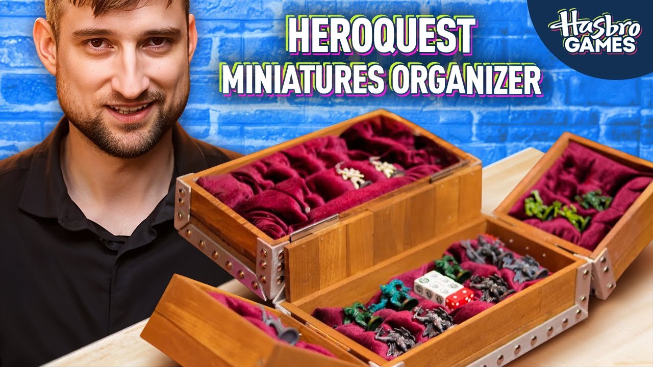 I built a custom made HEROQUEST Miniatures Organizer - YouTube