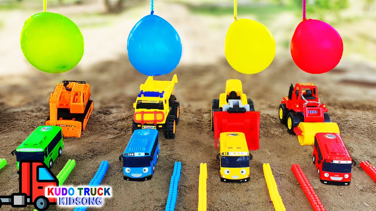 Tayo Cars Pretend Play Rescue Vehicle Toys | Kids Songs & Nursery ...
