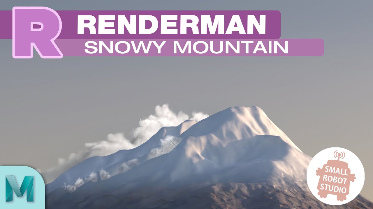 Renderman 23 Snowy Mountain Tutorial - YouTube
