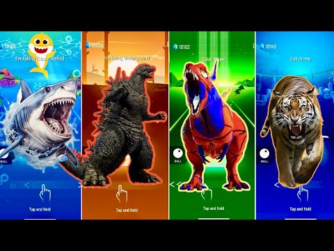 🦧 Hungry Shark 🦈 vs Godzilla vs T-Rex Spider 🦖 vs The Tiger 🐅 | Coffin ...