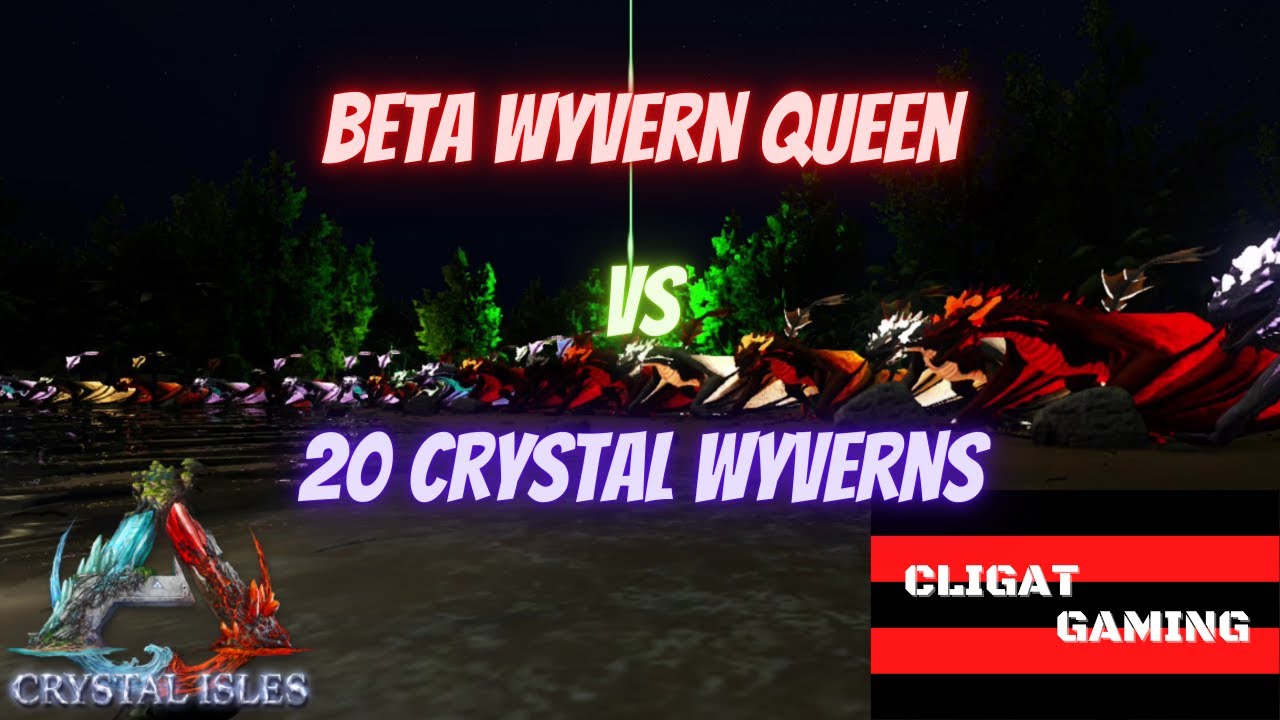 Beta Wyvern Queen vs 20 Crystal Wyverns - YouTube