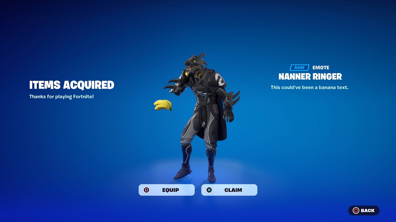 Free Banana redeemable code Emote in Fortnite! (Nanner Ringer) - YouTube