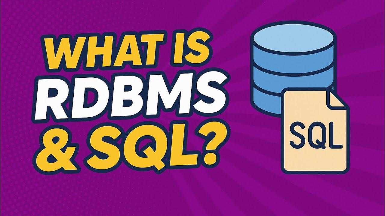 What is RDBMS and SQL? - YouTube