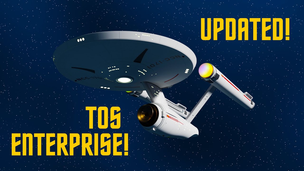 TOS Enterprise from Star Trek Redesign with New Nacelle Tips & Neck ...