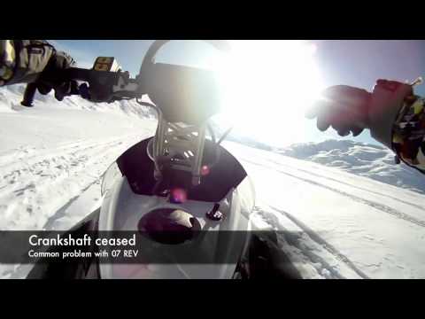 Snowmobile recovery with a Helicopter - YouTube