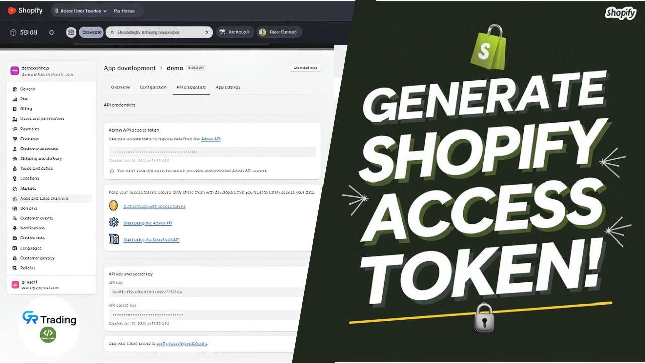 How to Generate an Access Token in Shopify - YouTube