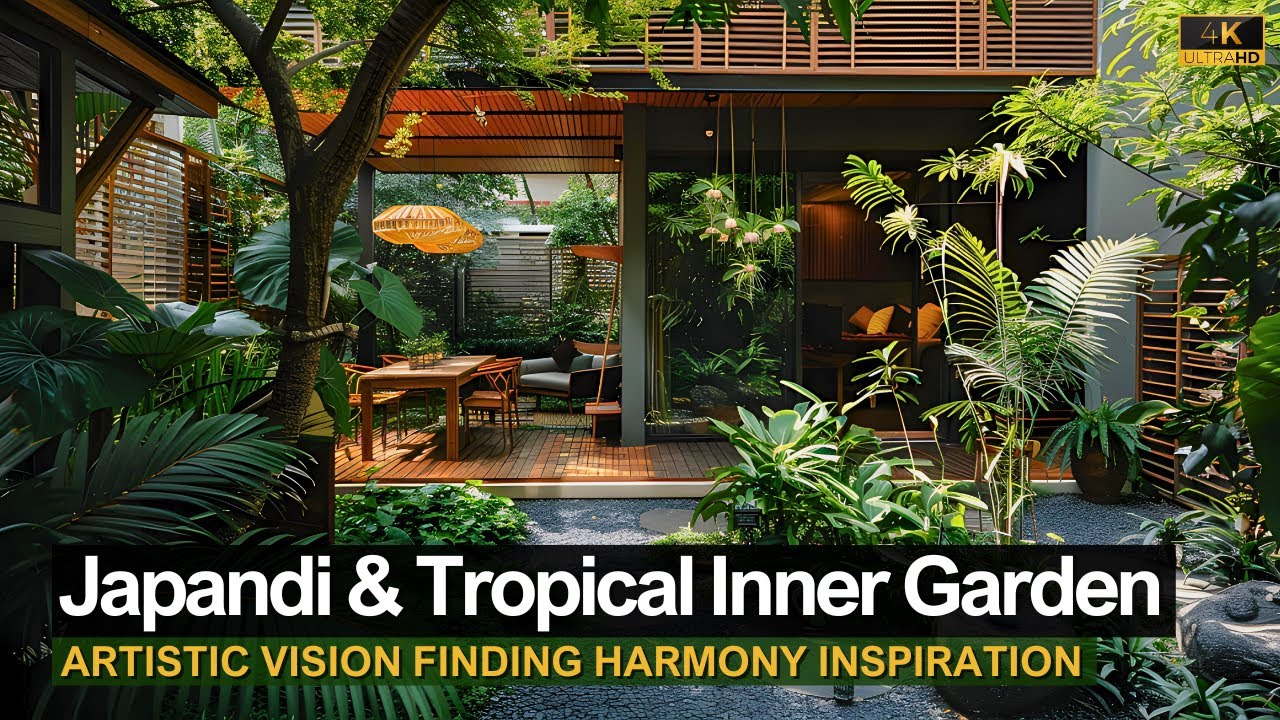 Finding Harmony in Japandi & Lush Tropical Inner Garden Inspirations ...