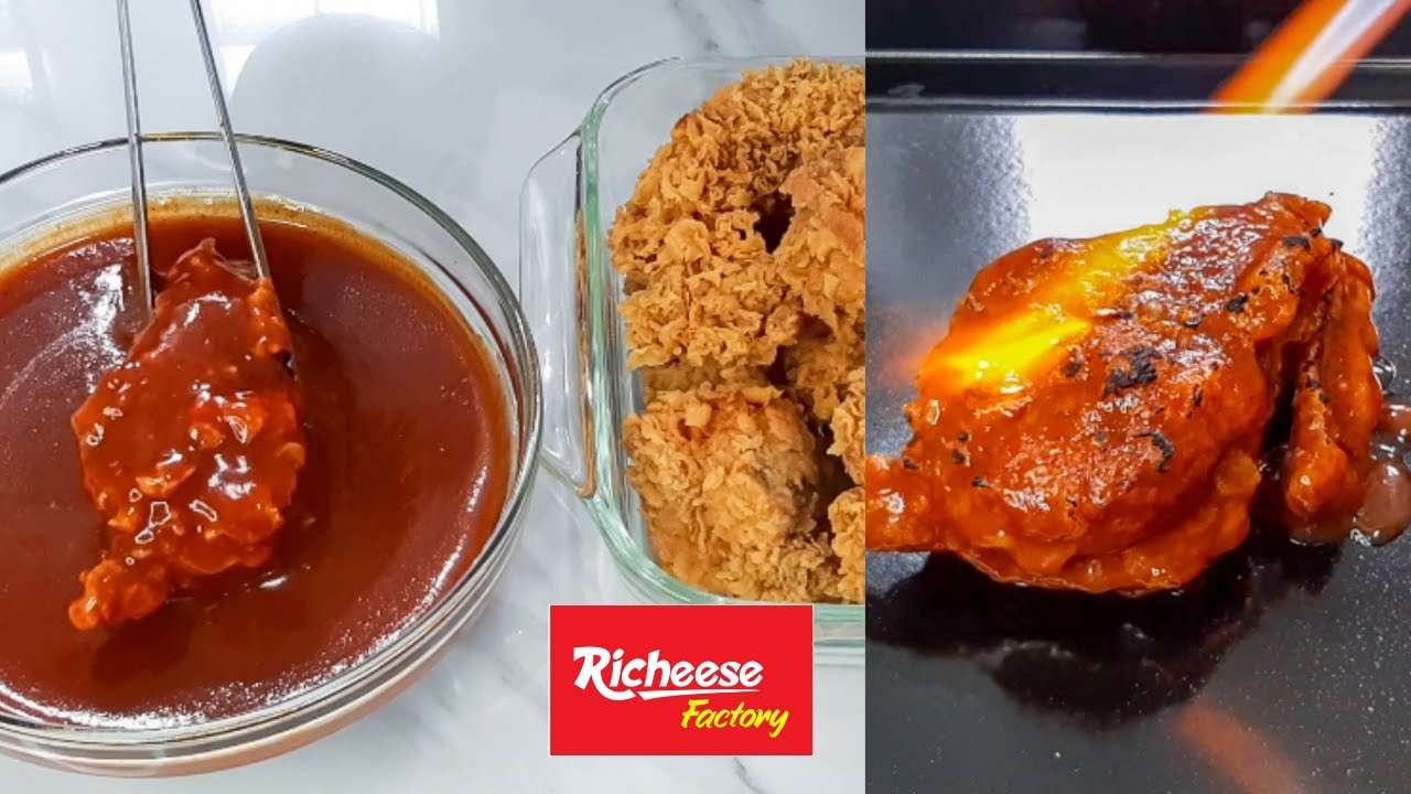 RESEP TERBARU SAUS FIRE CHICKEN RICHEESE & SAUS CRISPY BAKAR! LEBIH ...