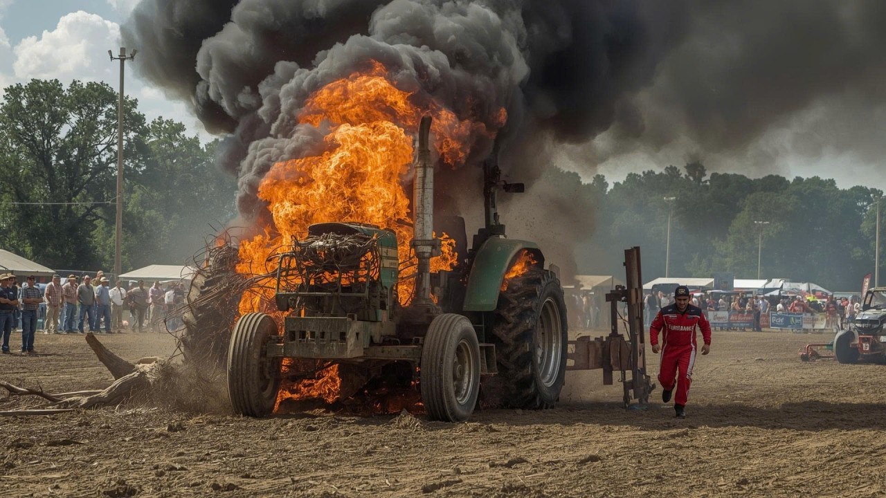 Tractor Pulling Fails | Insane Tractor Power Meets Dirt Disaster #5 ...