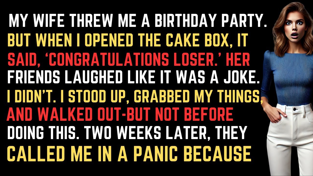 “Congratulations Loser!” My Birthday cake said. I grabbed my stuff and ...