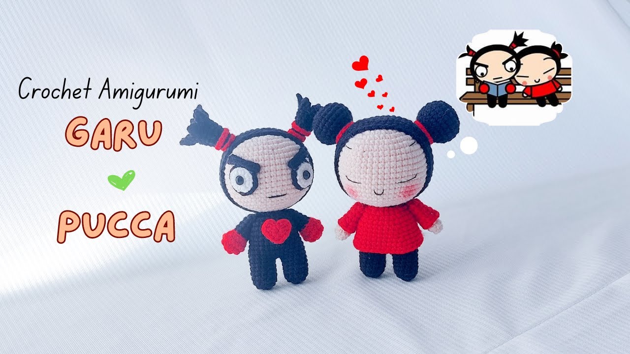 Crochet Amigurumi Garu & Pucca - Crochet for Couple | NHÀ LEN - YouTube