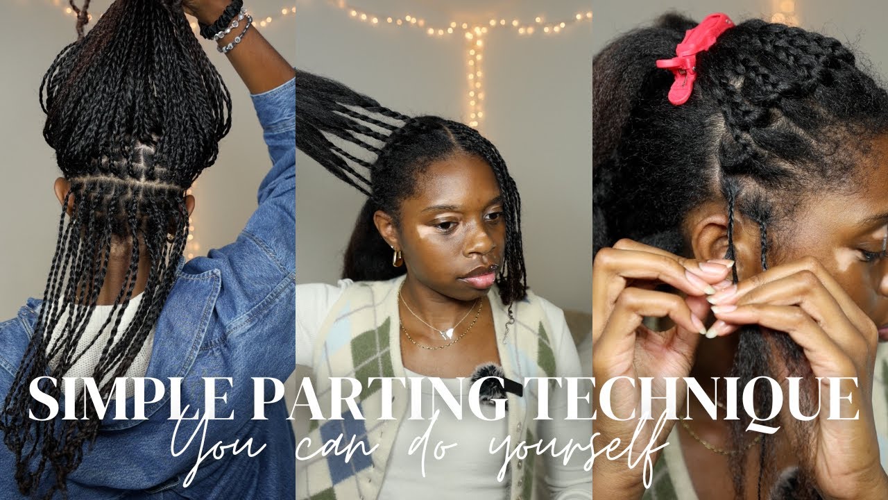 Easiest Way to Part Your Own Hair| How to Part Natural Hair| Protective ...