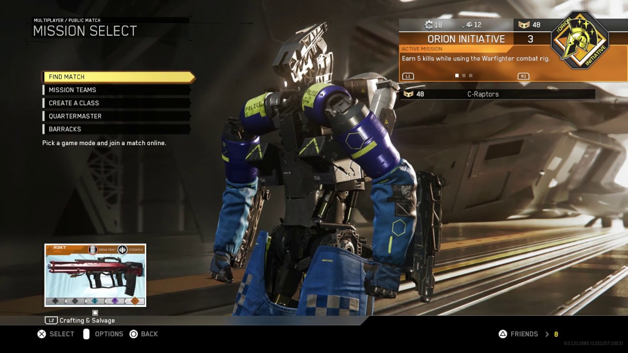 INFINITE WARFARE: ORION INITIATIVE MULTIPLAYER MENU THEME! (MULTIPLAYER ...