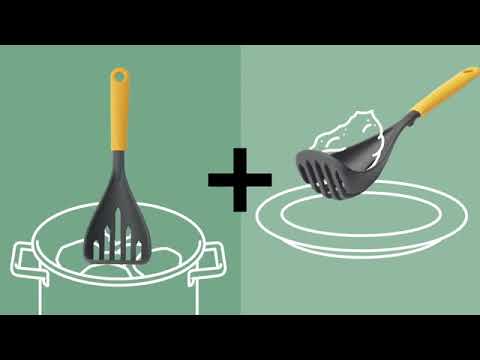 Aplastador de papas tipo cucharón - Marca Brabantia - TENDENCE - YouTube