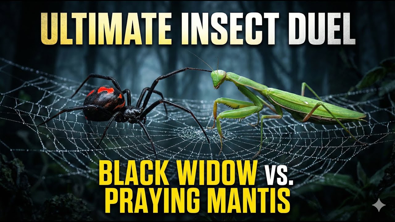 Black Widow vs. Praying Mantis: Venom Trap vs. Lightning Strike 🕷️⚔️ ...