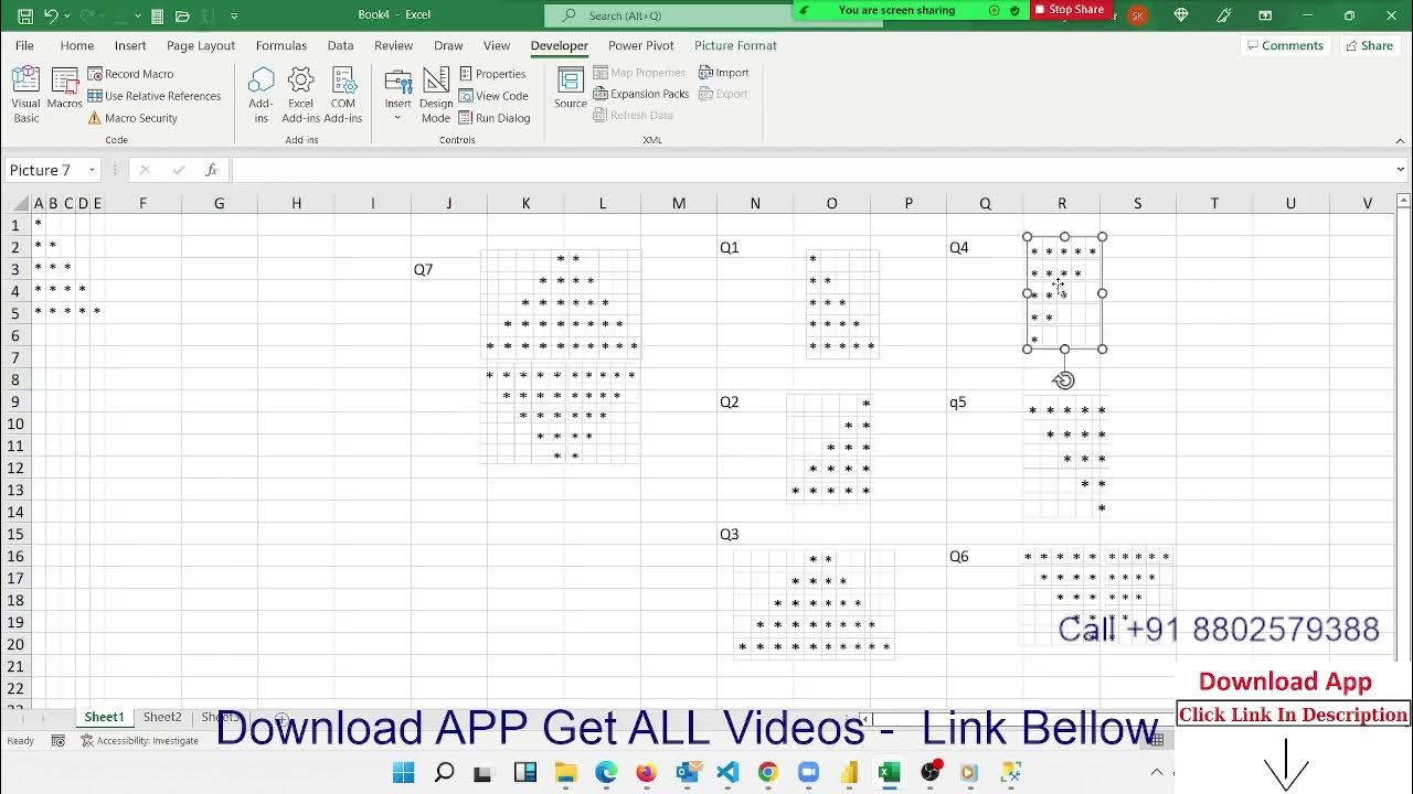 How Can Make Pyramid in Excel via VBA Macros - YouTube