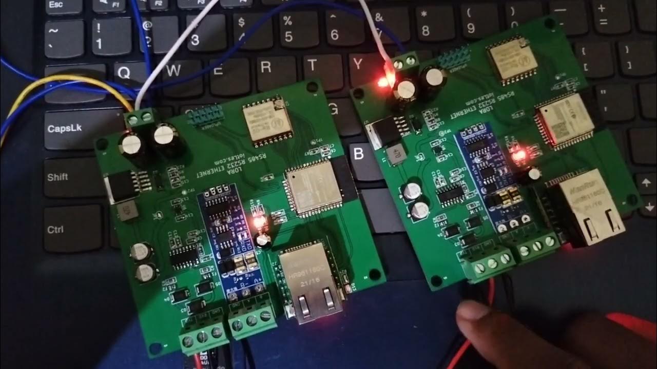 RS232 RS485 to LoRa dengan Esp32 custome - YouTube
