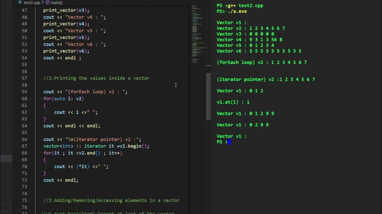 STL Vectors Basics - YouTube