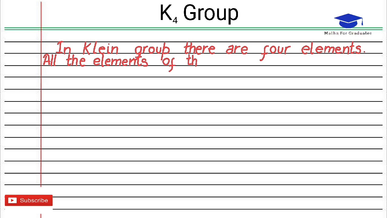#6||Klein Group||Maths for Graduates - YouTube