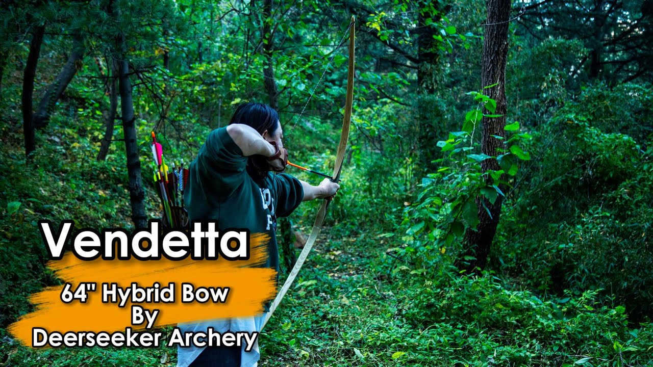 64" Vendetta Hybrid Bow by Deerseeker Archery - YouTube