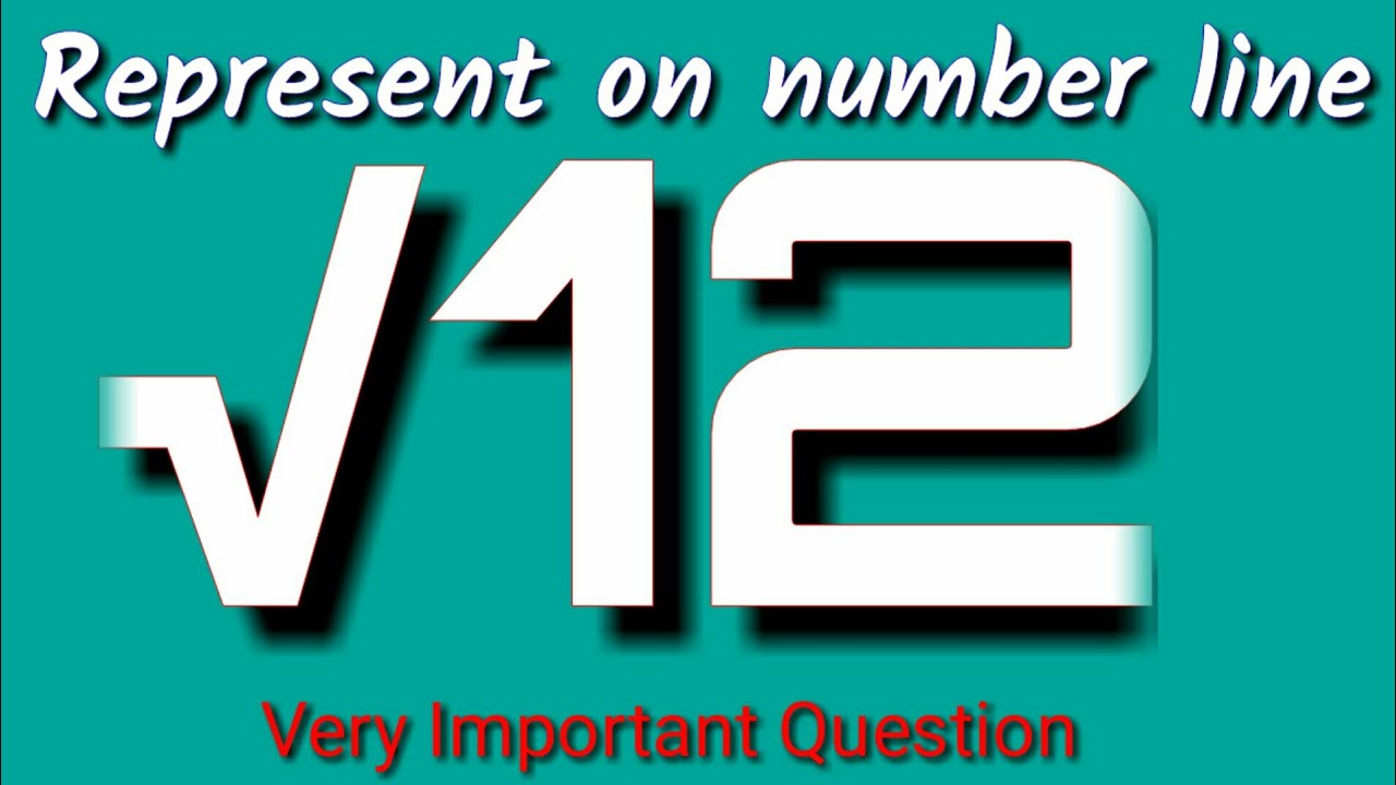 Represent root 12 on the number line, Locate root 12 on the number line ...