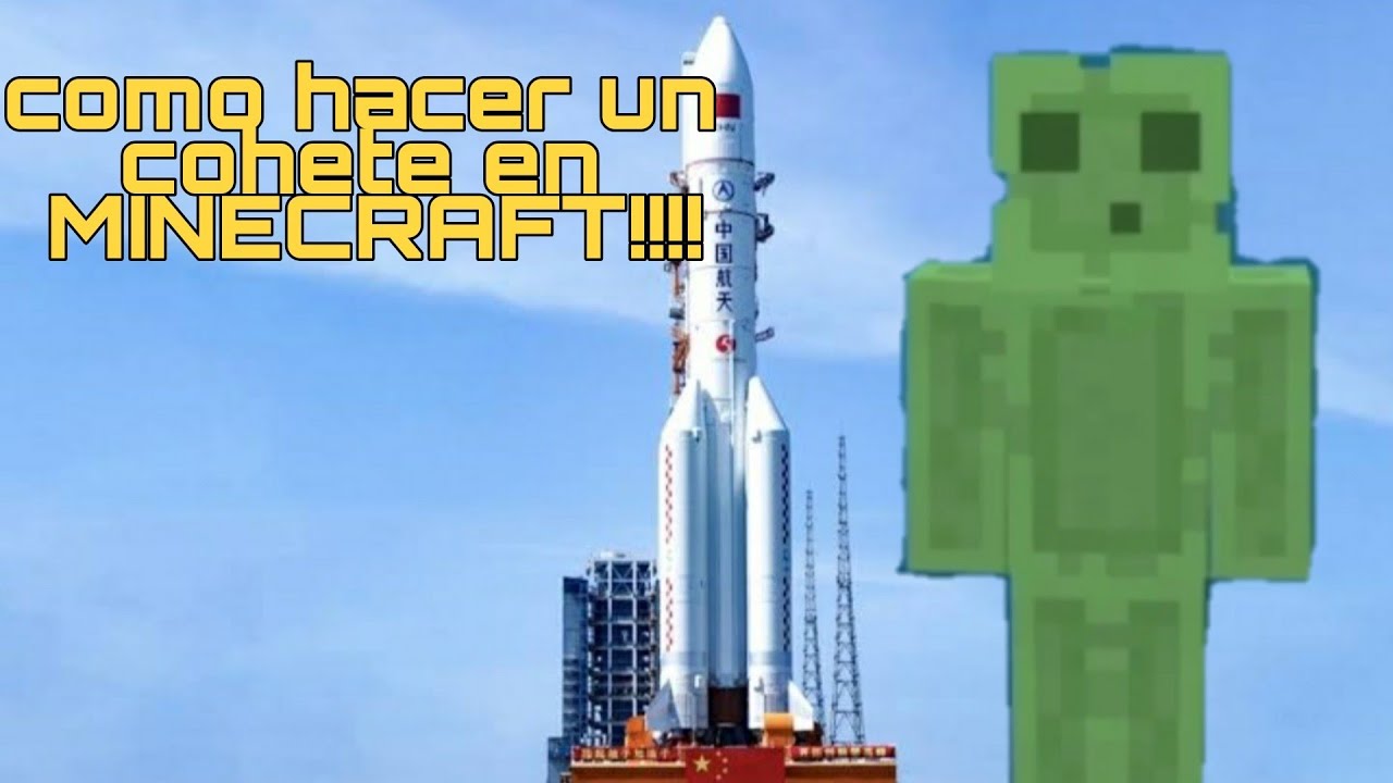 Como hacer un cohete en Minecraft - YouTube