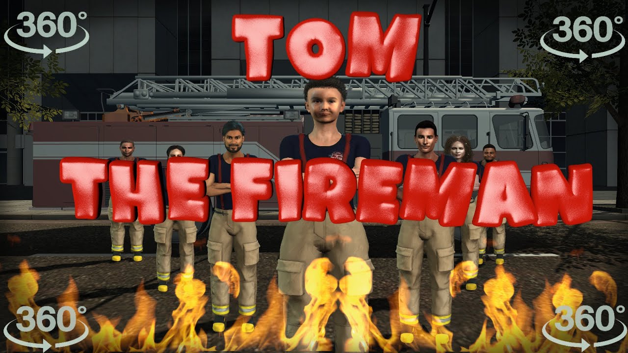 360 - Tom the Fireman VR 360 video FUNBBTV - YouTube