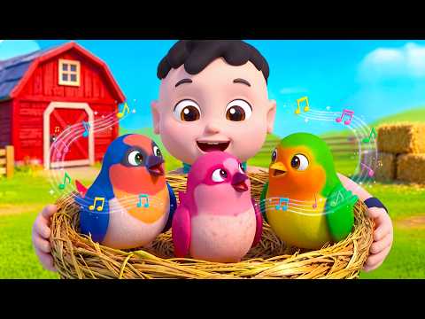 Em Nghe Chim Hát  - Nhạc Thiếu Nhi Remix Vui Nhộn - Hoạt Hình Con Chim Non Trên Cành Hoa Hót Véo Von