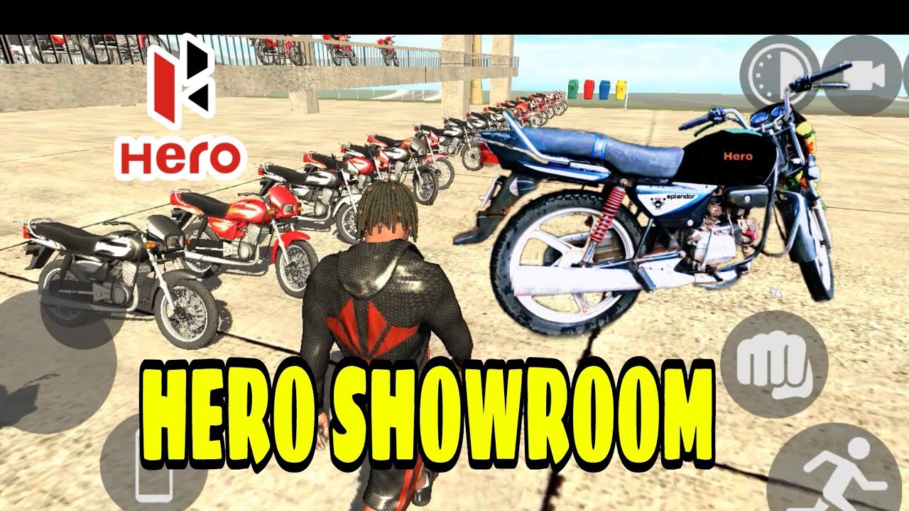 HERO 😎SPLENDOR SHOWROOM ADD IN INDIAN BIKE DRIVING 3D - YouTube