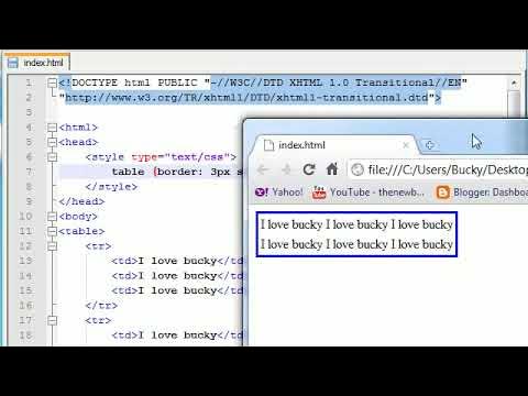 XHTML and CSS Tutorial 26 Styling Tables ZCurFMtOPKI - YouTube