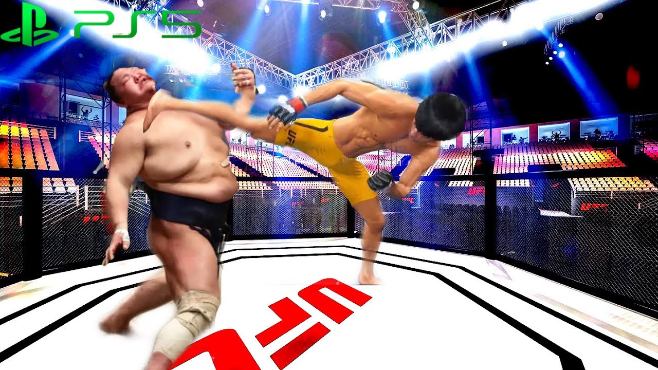 Bruce Lee vs King Sumo( EA Sports UFC 4 ) wwe mma - YouTube