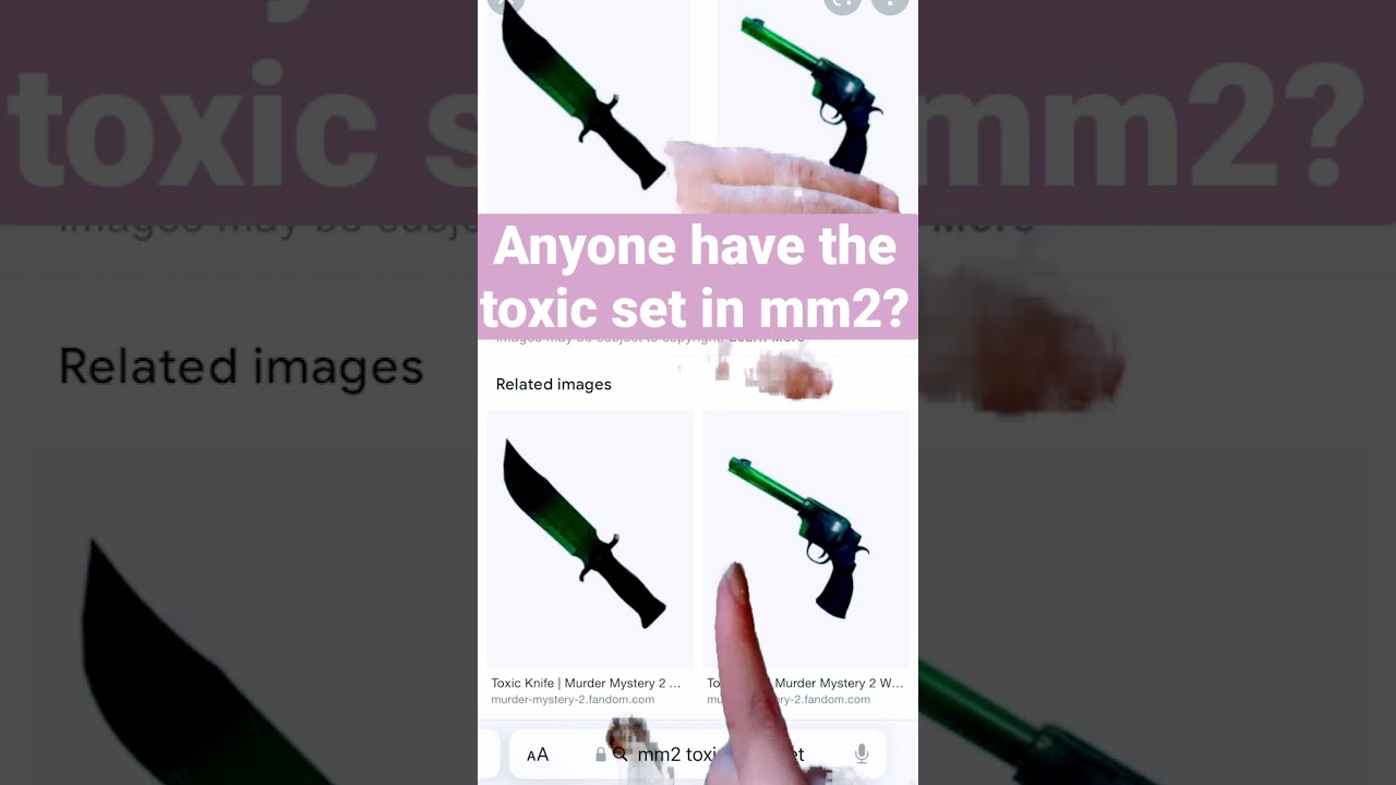 Anyone have toxic set in mm2? (Or just one or the other?) - YouTube