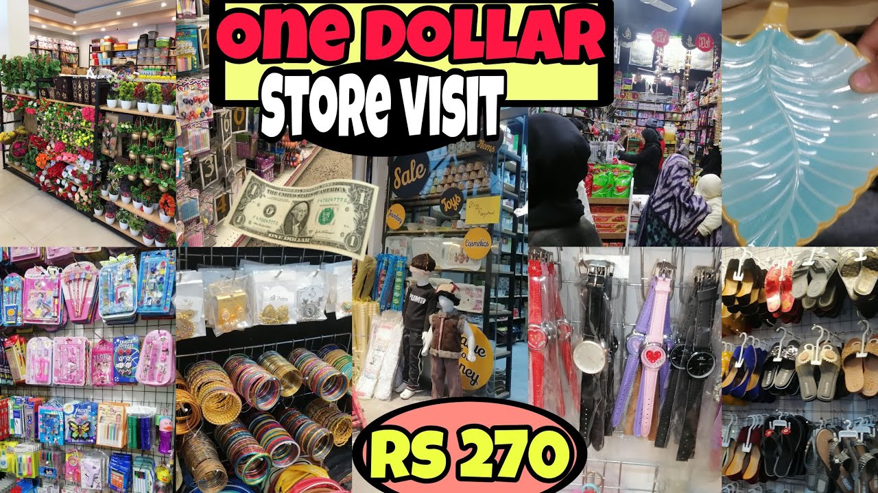 One Dollar shop Rawalpindi || Jewellery, Makeup, Crockery just RS "270 ...