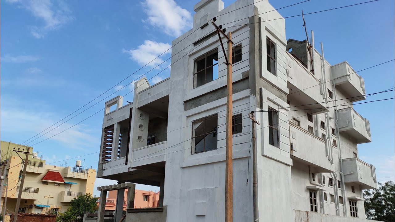 40 feet North face 2 storey front elevation designs - YouTube