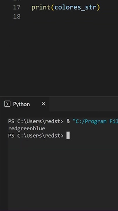 Introducir los Elementos de Lista, Tupla o Set en String | Python 🐍 #shorts #python #programming ...