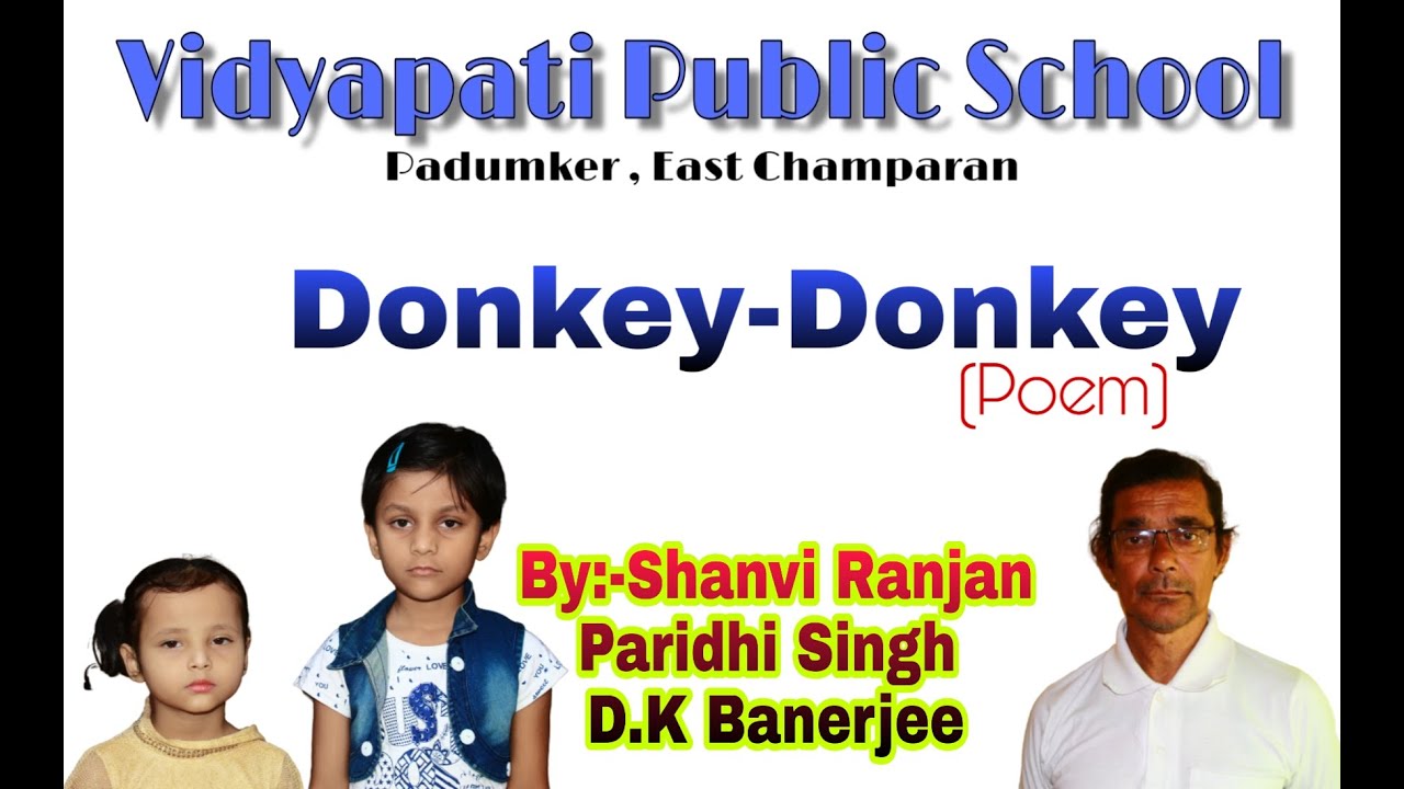 DONKEY-DONKEY (POEM) Part:- 1 - YouTube